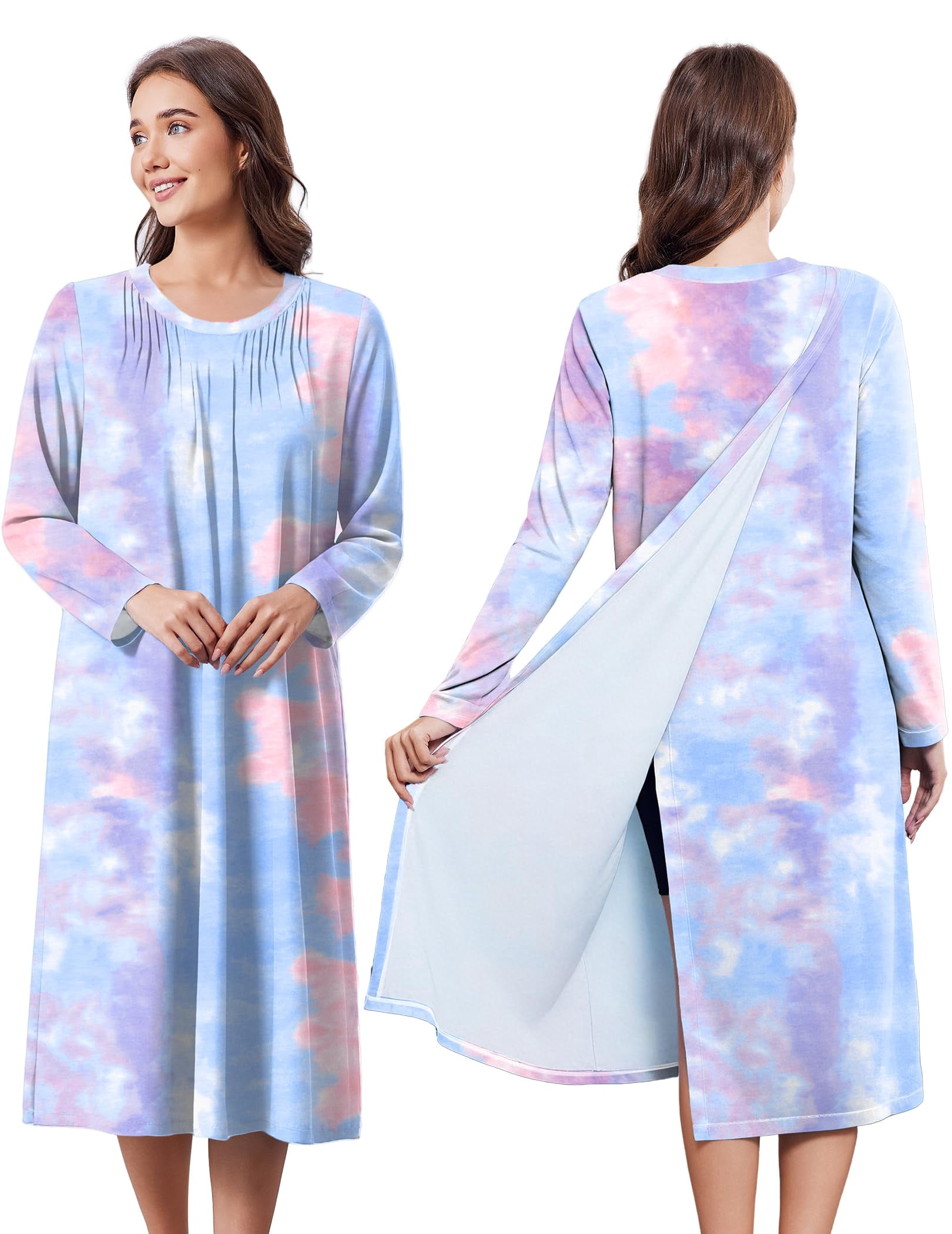 Pinspark Hospital Gowns for Women Post Shoulder Surgery Open Back ...