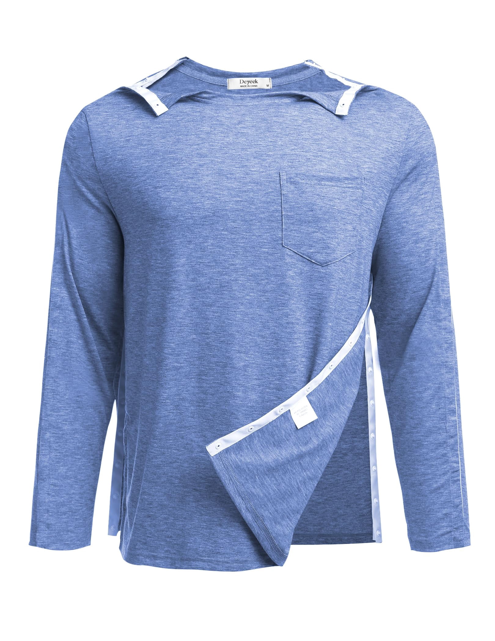 Pinspark Men's Post Shoulder Surgery Recovery Shirts Full Tear Away ...