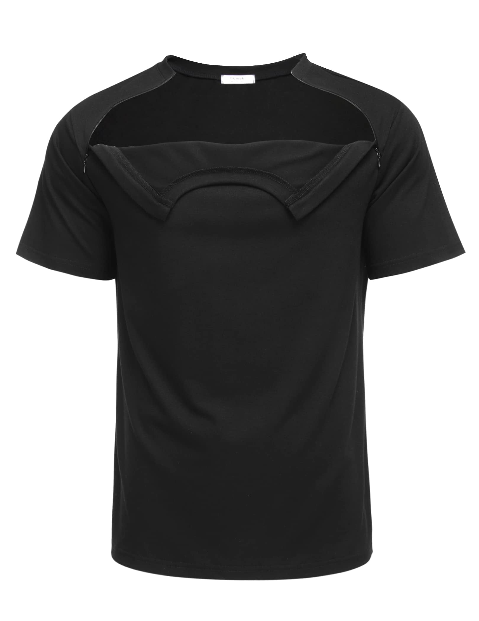 Pinspark Men's Post Shoulder Surgery Shirts Recovery Tear Away Short ...