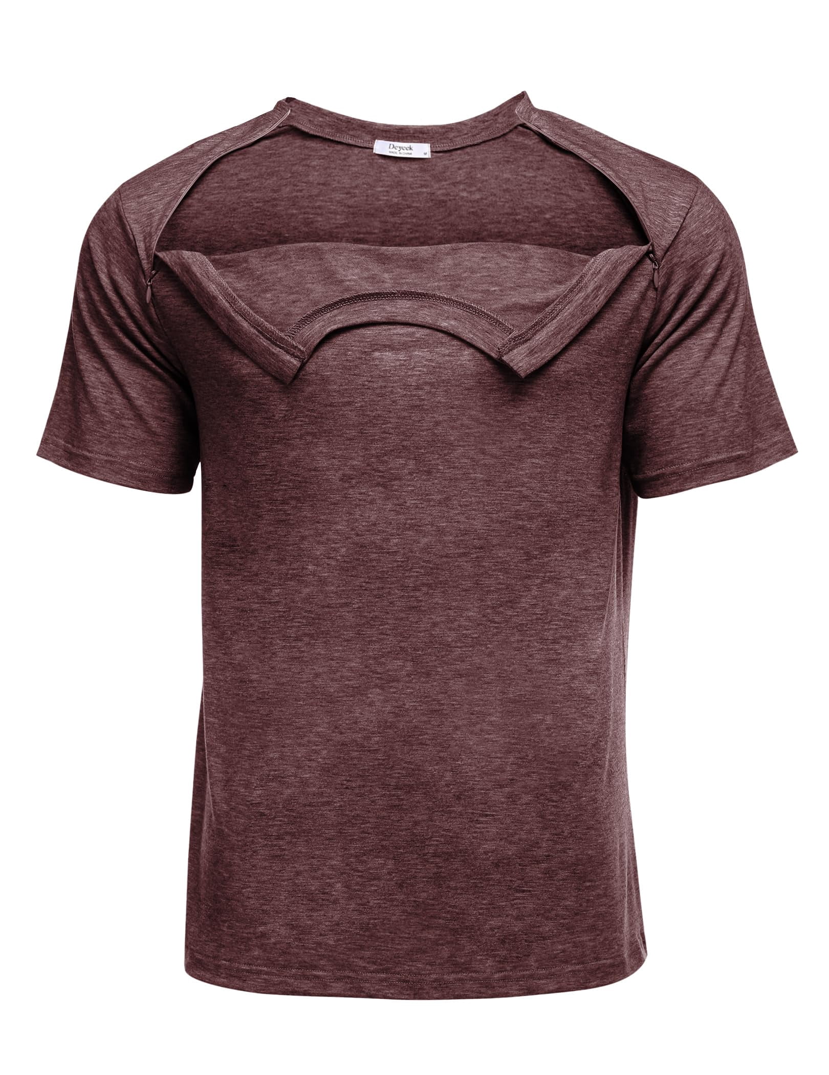 Pinspark Men's Post Shoulder Surgery Shirts Recovery Tear Away Short ...