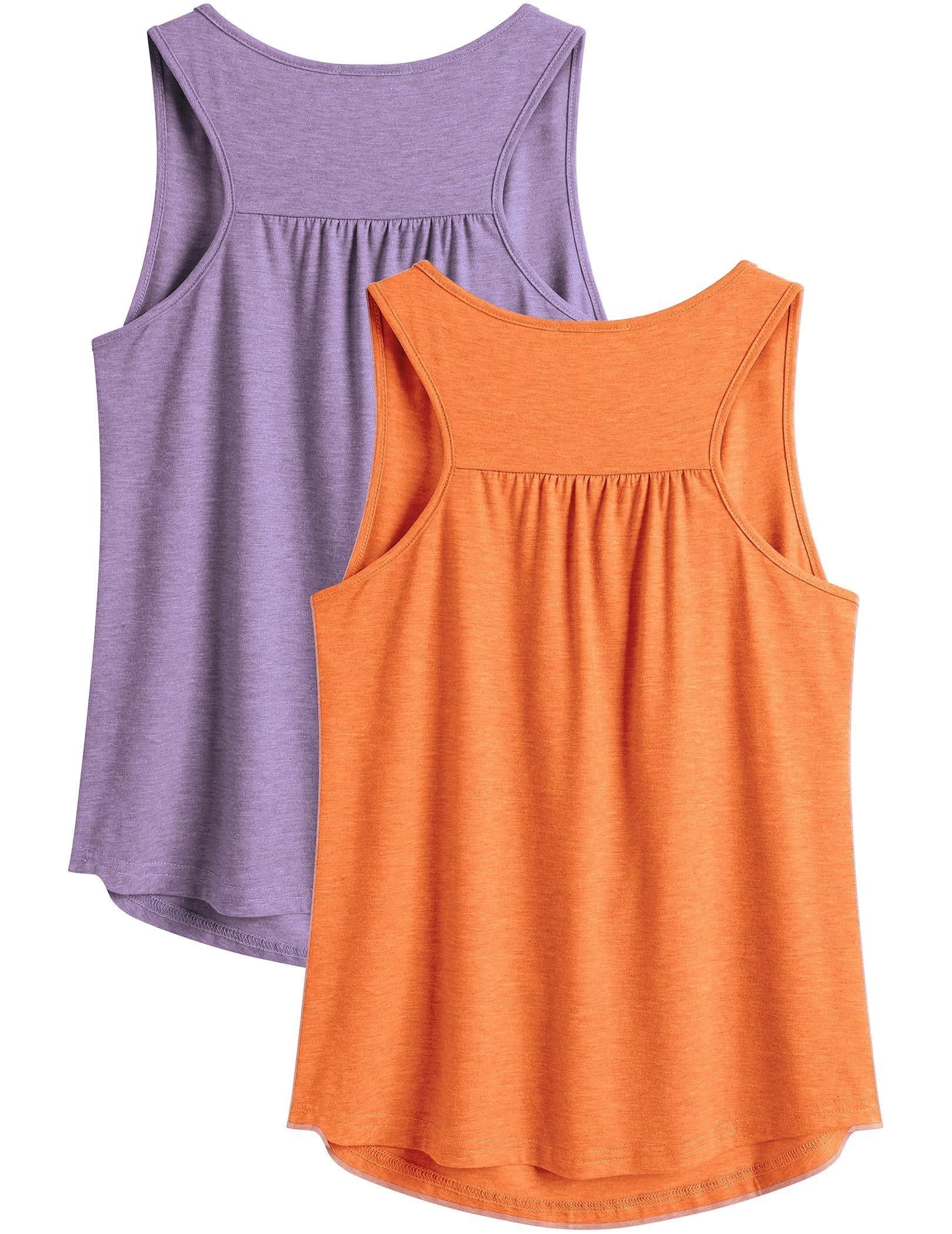 Pinspark Tank Top for Women Sleeveless Workout Tops Racerback Gym Yoga ...