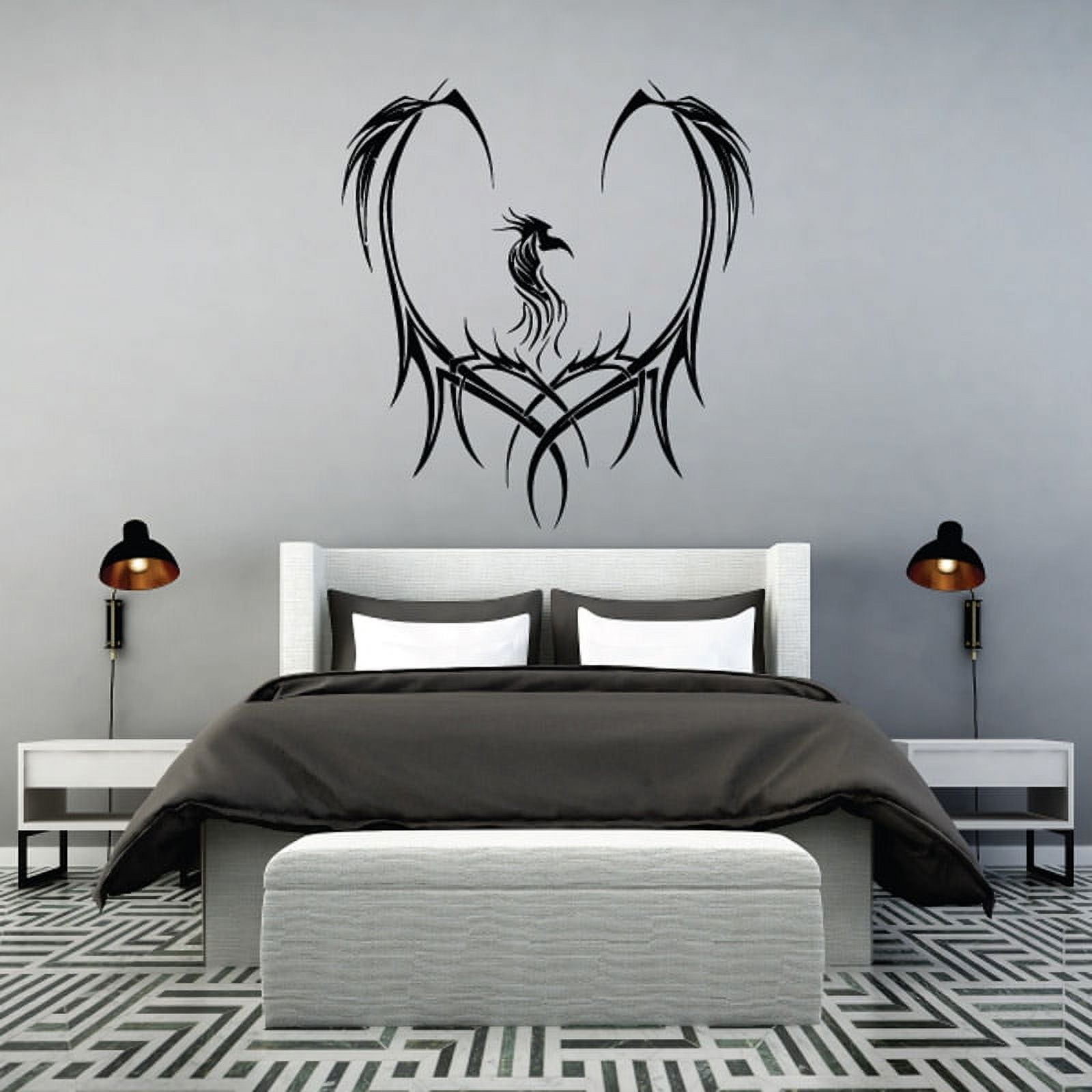 Pinstripe Dragon Wings Decal - 36 Inches - Walmart.com