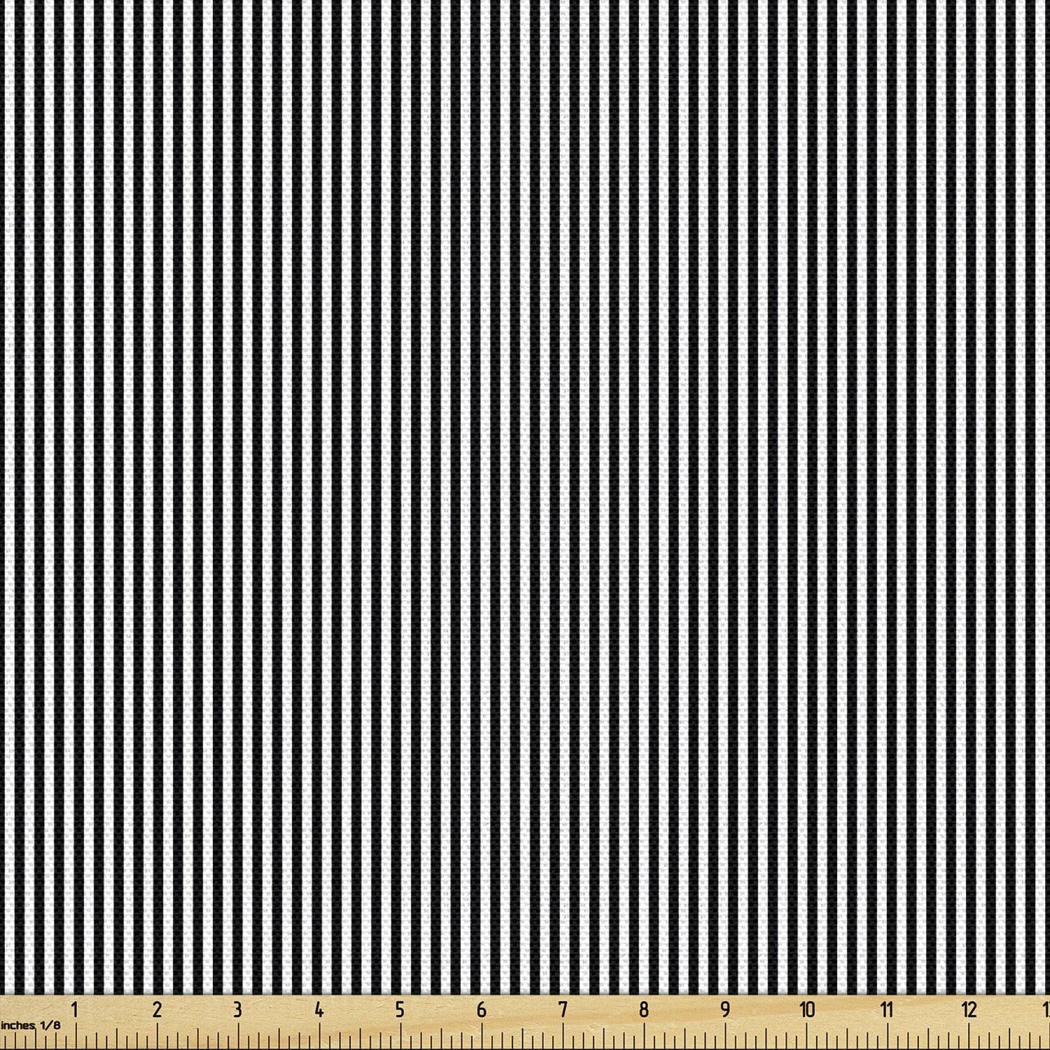 Ambesonne Pinstripe Fabric by the Yard Upholstery, Geometric ...
