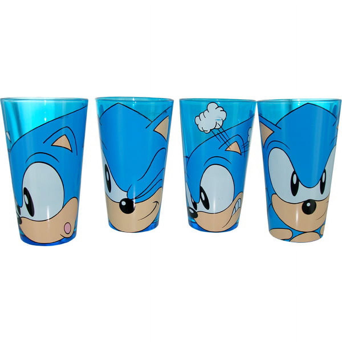 Pint Glass - Sonic the Hedgehog - Faces 4 Pack Pint Set - Walmart.com