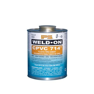 Pint Gray IPS Weld-On 714 CPVC Cement ( Cement) - Walmart.com