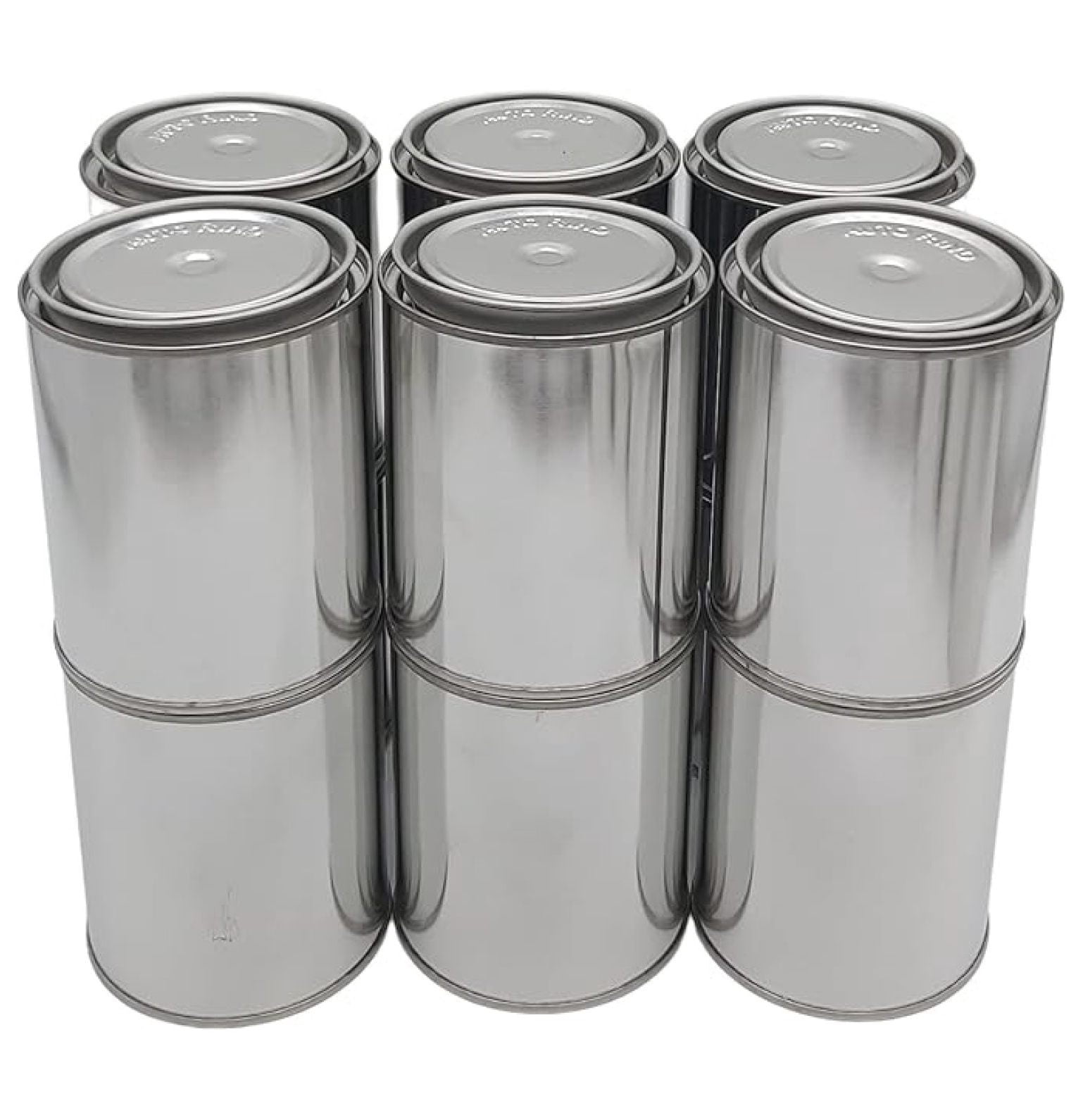 Pint Size Unlined Can, Empty Metal Pint Size Paint Cans with Lids for ...