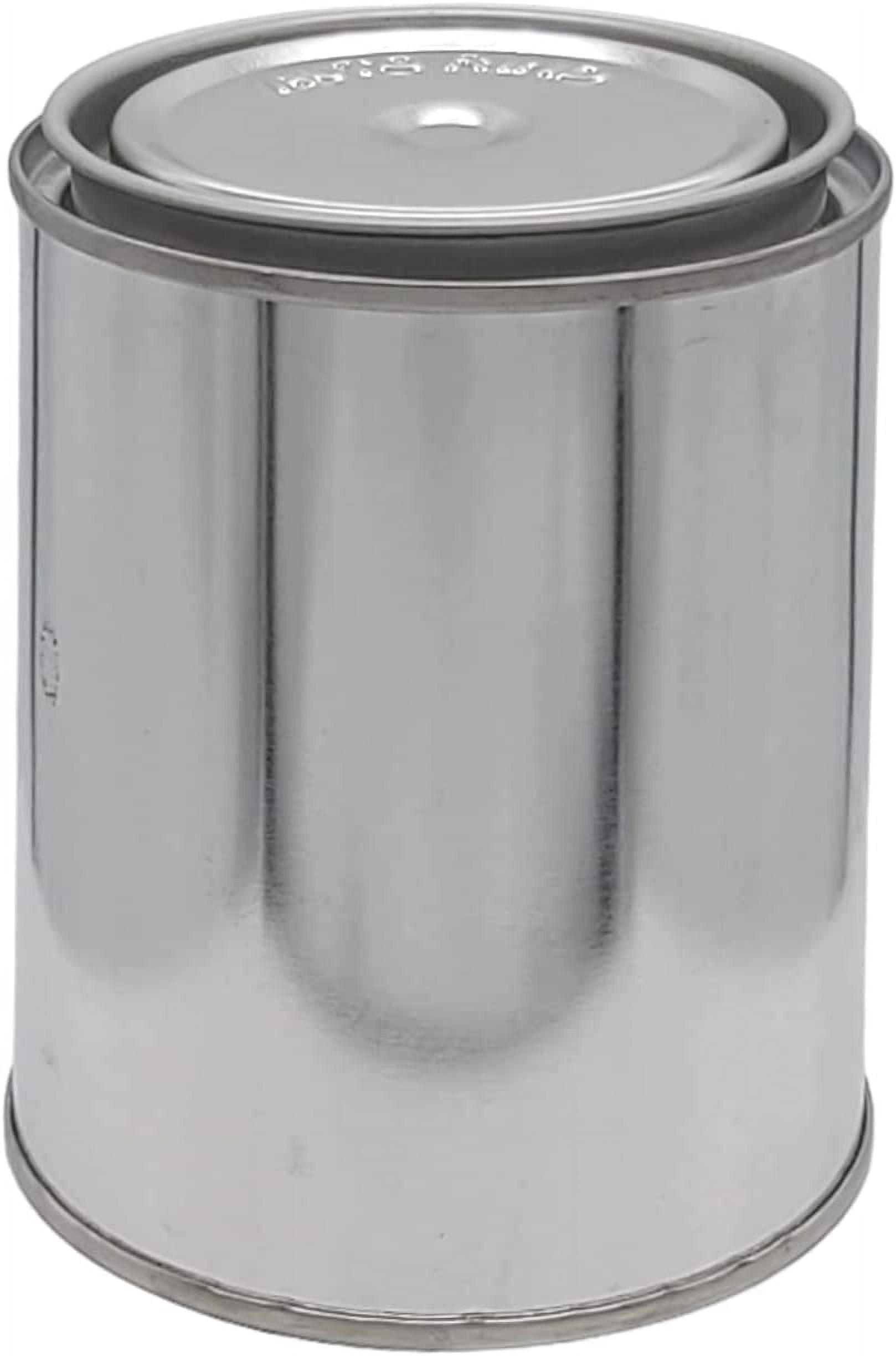 Pint Size Unlined Can, Empty Metal Pint Size Paint Cans with Lids for ...