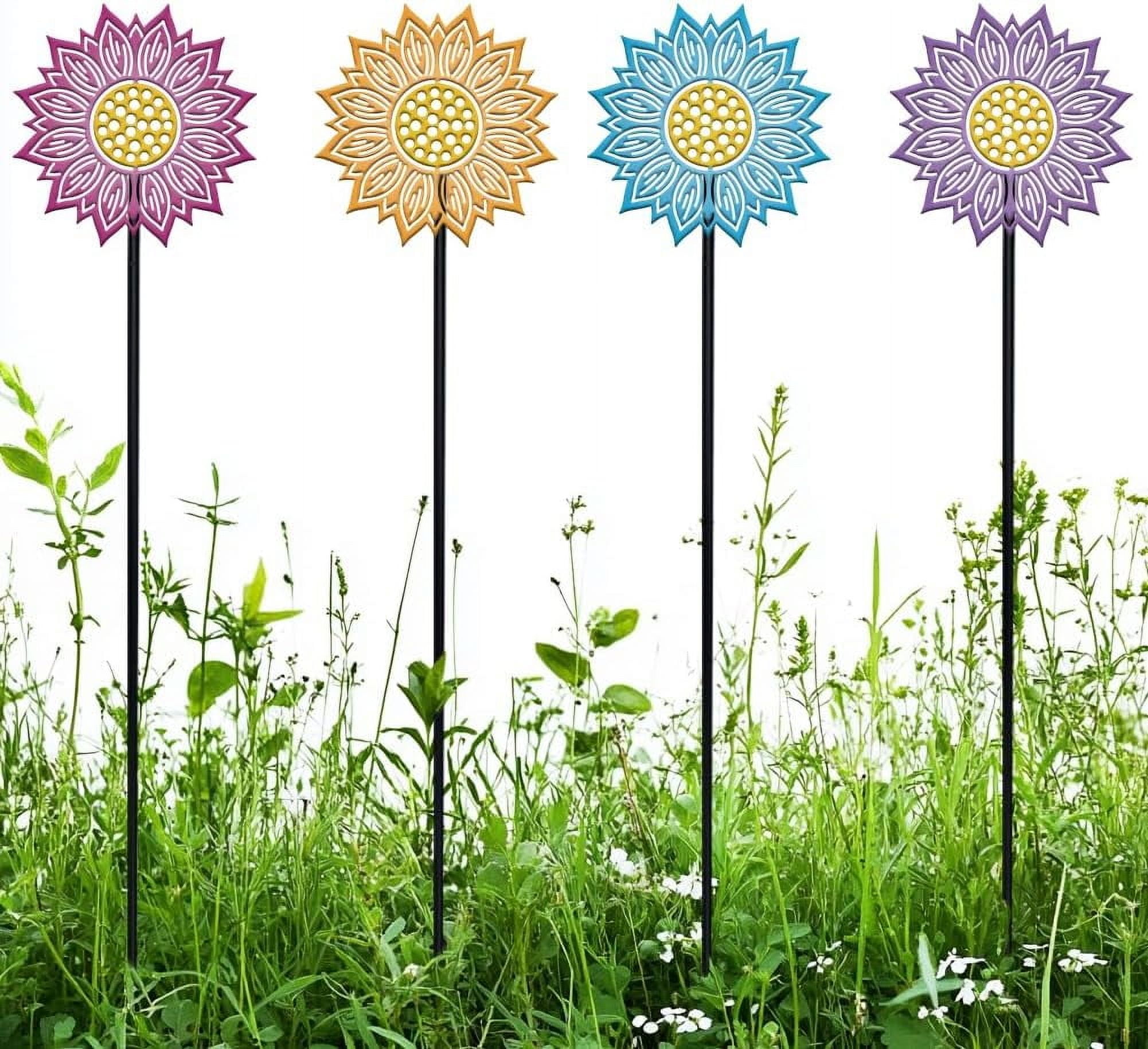 Pinted Iron Insects Garden Stakes Patio Lawn Yard Pathway Outdoor ...