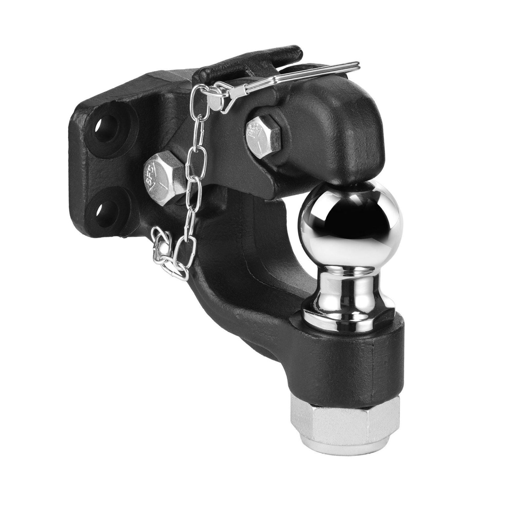 Pintle Hitch 2" Ball, 2.5-3" Lunette Ring - 20000lbs Capacity Towing ...