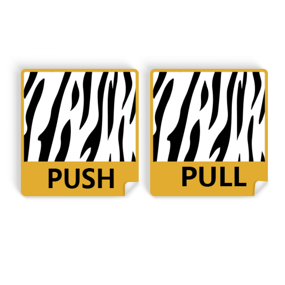 Pinto Animal Art Grain Illustration Pattern Push Pull Door Sign Vinyl ...