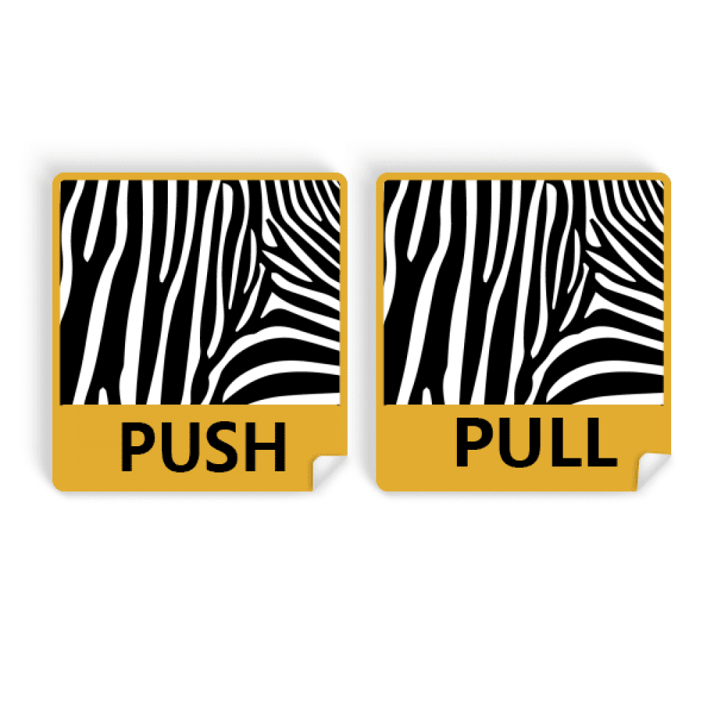 Pinto Animal Art Grain Illustration Pattern Push Pull Door Sign Vinyl ...