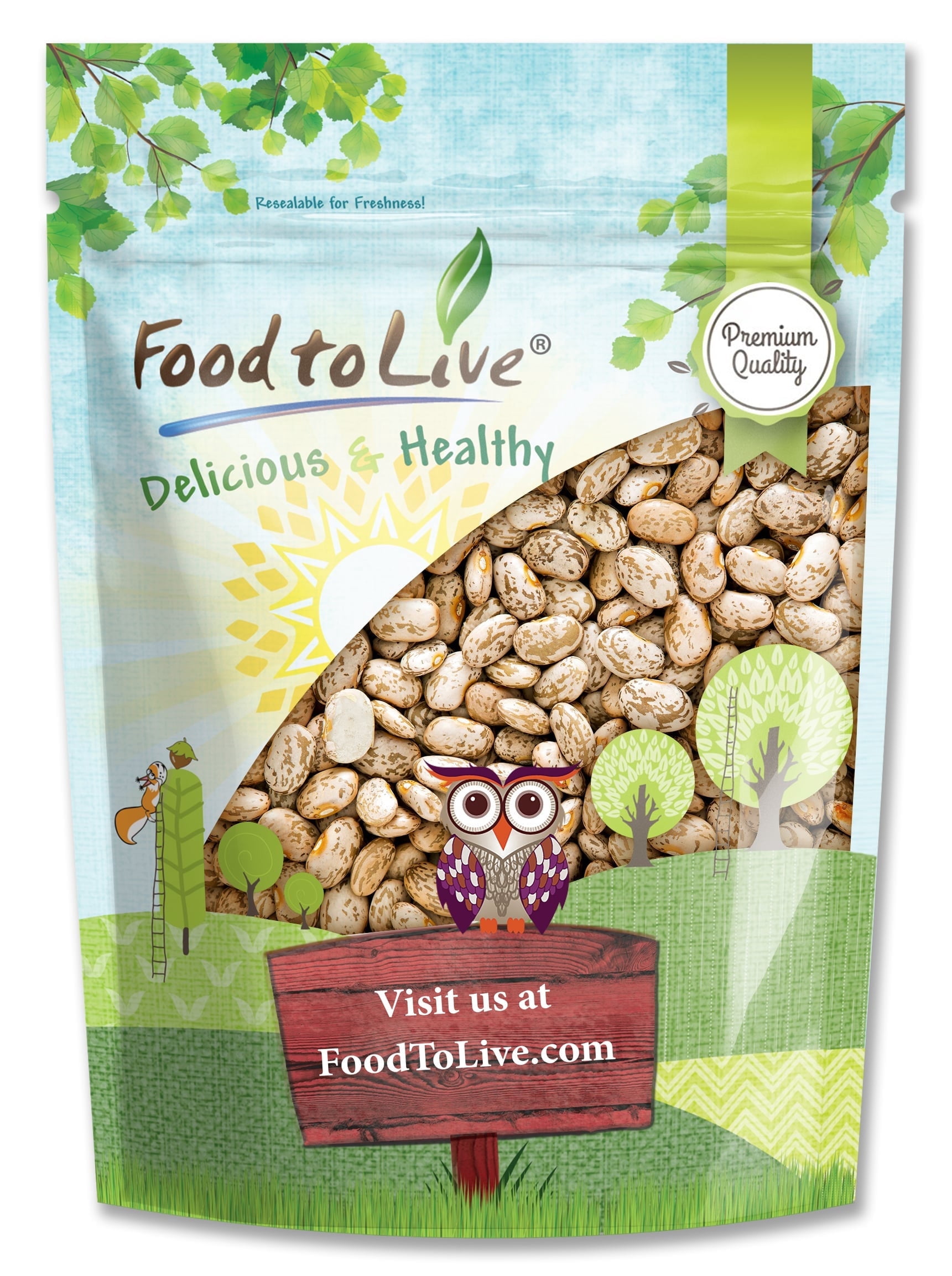 Food to Live Pinto Beans, 3 Pounds, Kosher, Raw, Vegan, High Fiber ...