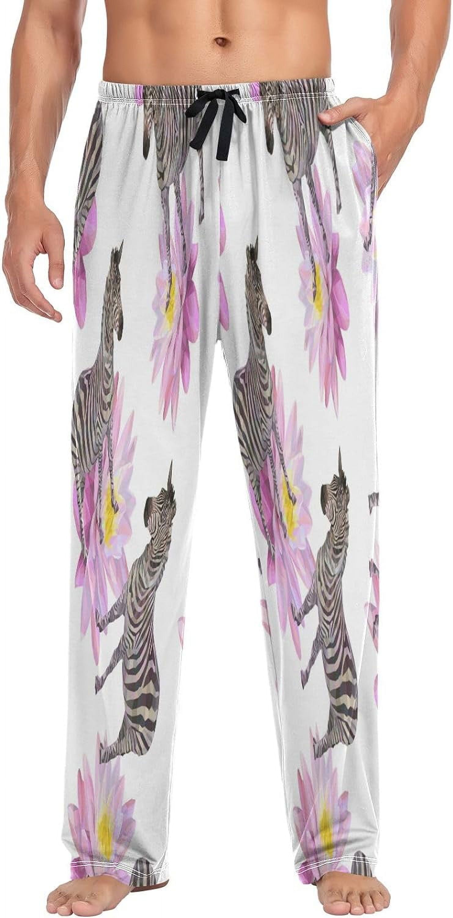 Pinto Flowers Men's Pajama Pants Lightweight Sleepwear Bottom Lounge ...