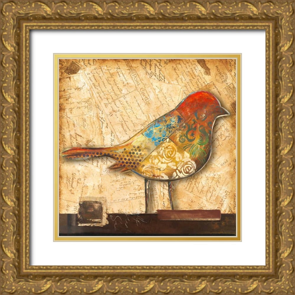 Pinto, Patricia 12x12 Gold Ornate Wood Framed with Double Matting ...