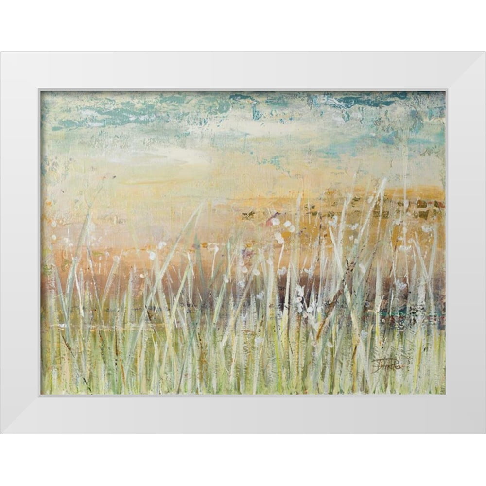 Pinto, Patricia 14x12 White Modern Wood Framed Museum Art Print Titled - Muted Grass - Walmart.com