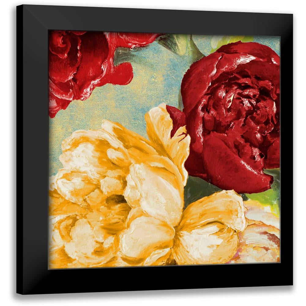 Pinto, Patricia 15x15 Black Modern Framed Museum Art Print Titled - Red Modern Romance IV ...