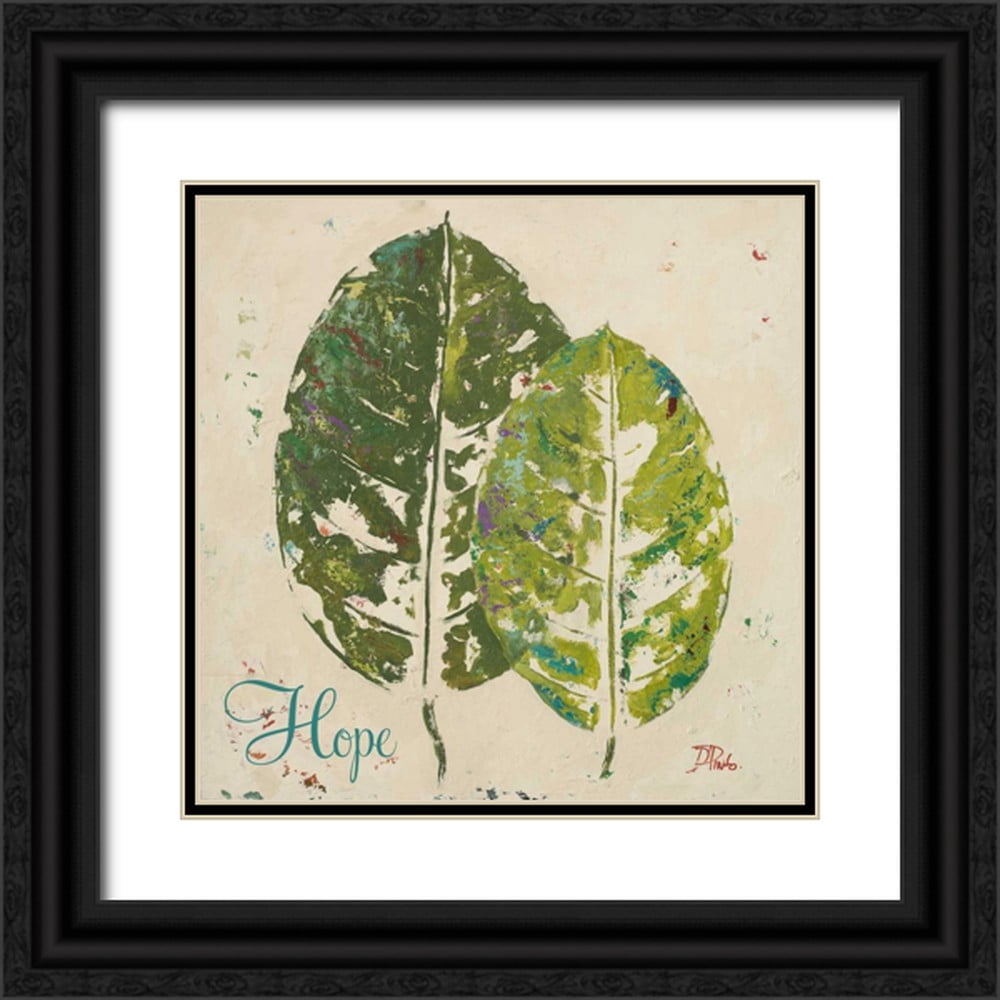 Pinto, Patricia 15x15 Black Ornate Wood Framed with Double Matting ...