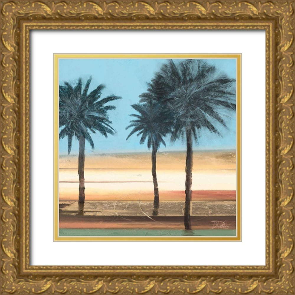 Pinto, Patricia 15x15 Gold Ornate Wood Framed with Double Matting Museum Art Print Titled ...