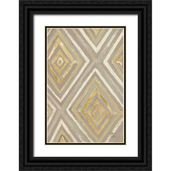 Pinto, Patricia 17x24 Black Ornate Wood Framed with Double Matting Museum Art Print Titled ...