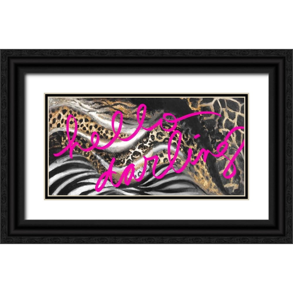 Pinto, Patricia 18x11 Black Ornate Wood Framed with Double Matting ...