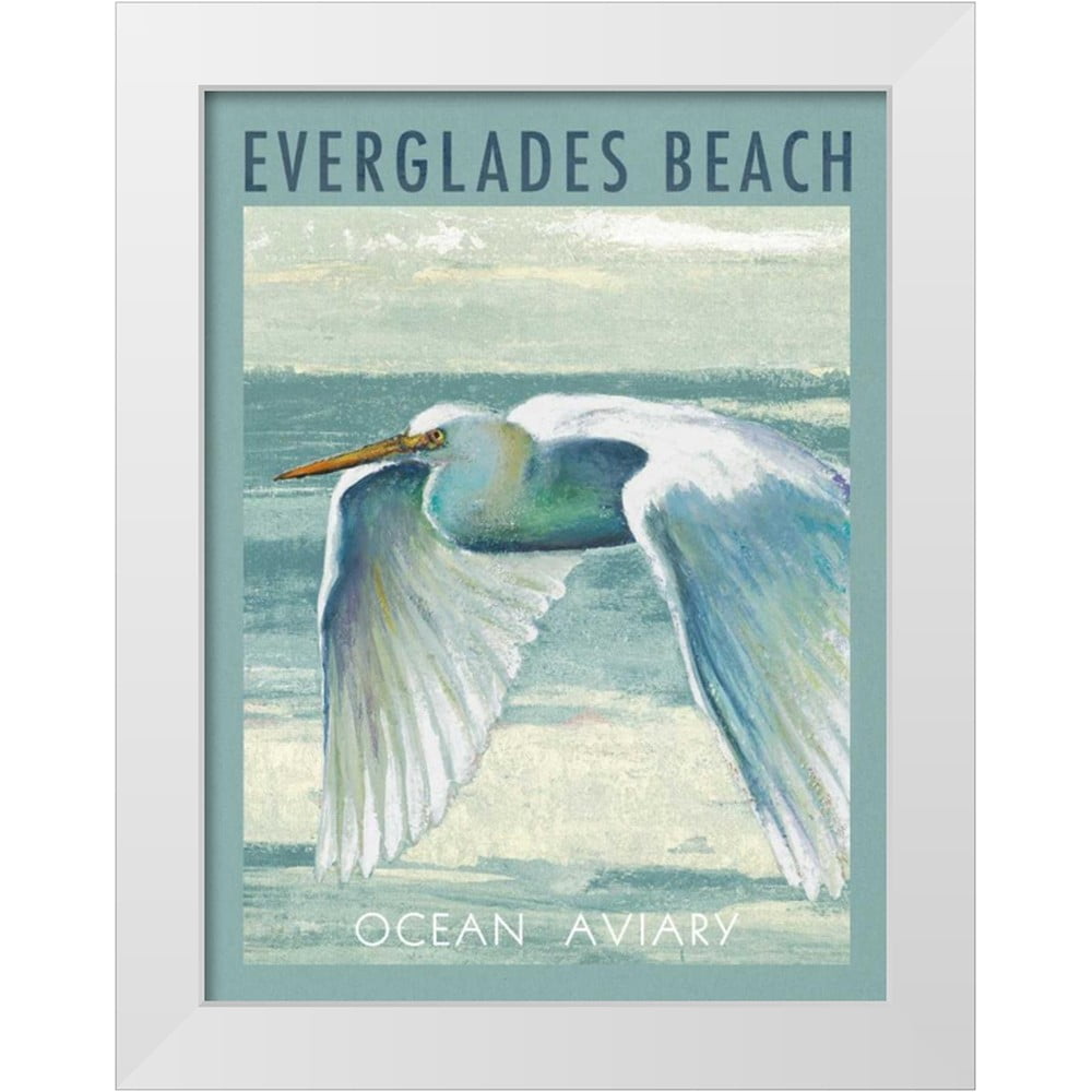 Pinto, Patricia 19x24 White Modern Wood Framed Museum Art Print Titled - Everglades Poster II ...