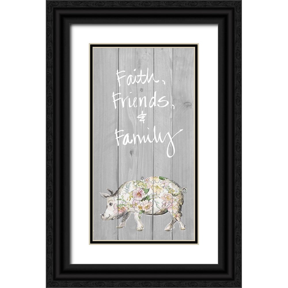 Pinto, Patricia 9x14 Black Ornate Wood Framed with Double Matting ...