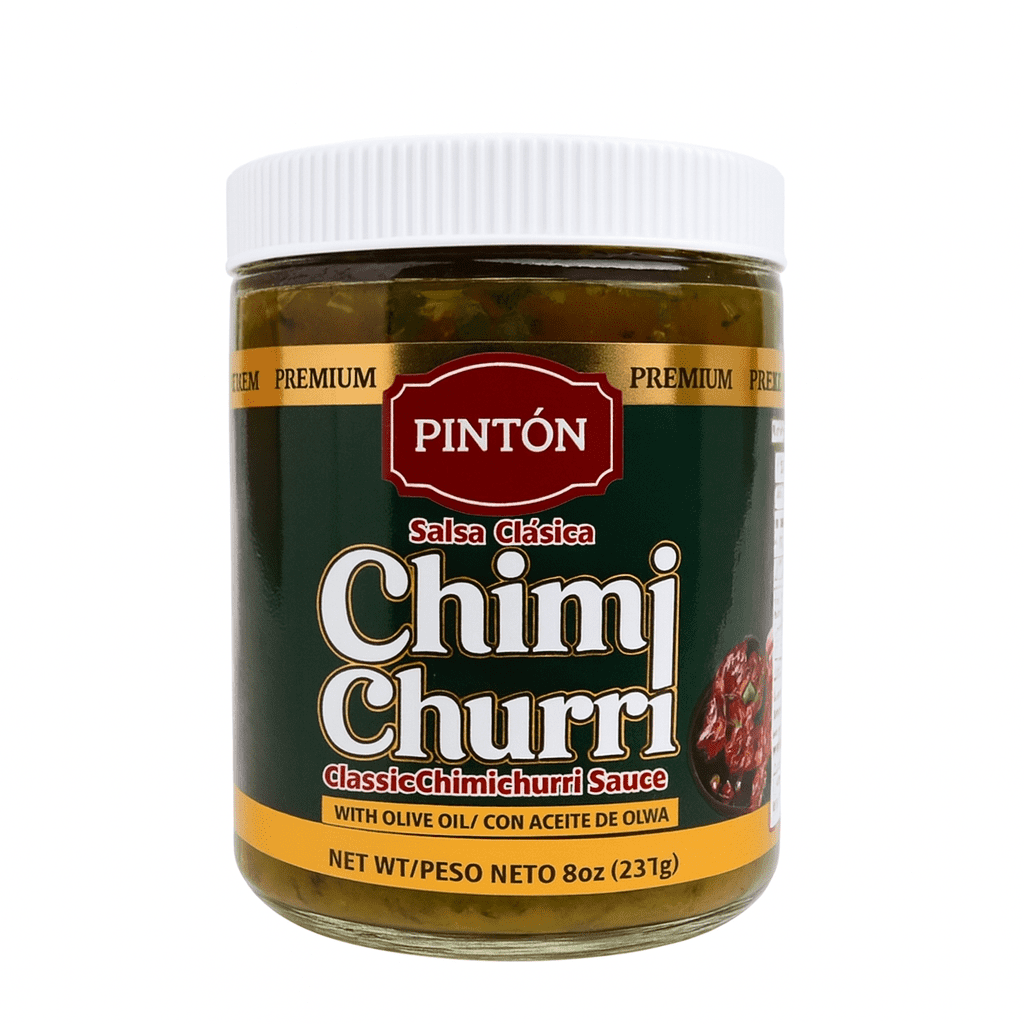 Chimichurri Sauce, 8 oz Jar – Pinton Gourmet Marinade with Parsley ...