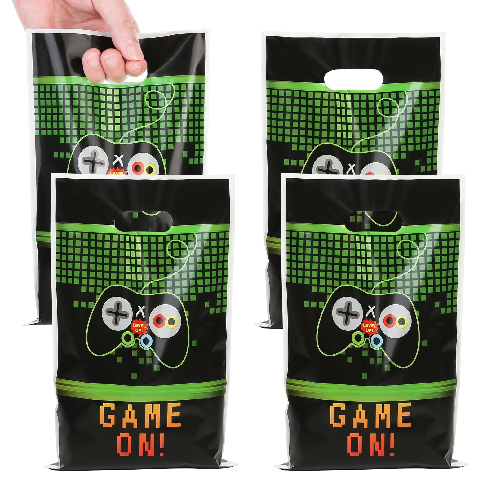PintreeLand 40PCS Video Games BDF32 Party Favor Bags, Game On Plastic ...