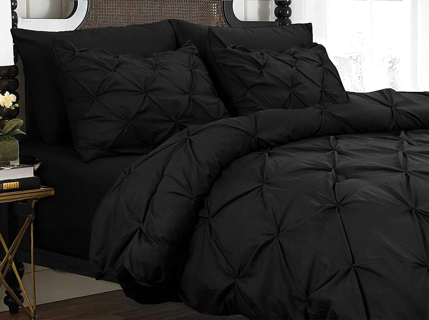 Pintuck 2-Piece Duvet Set, Pinch Pleat Design, Button Closure and ...