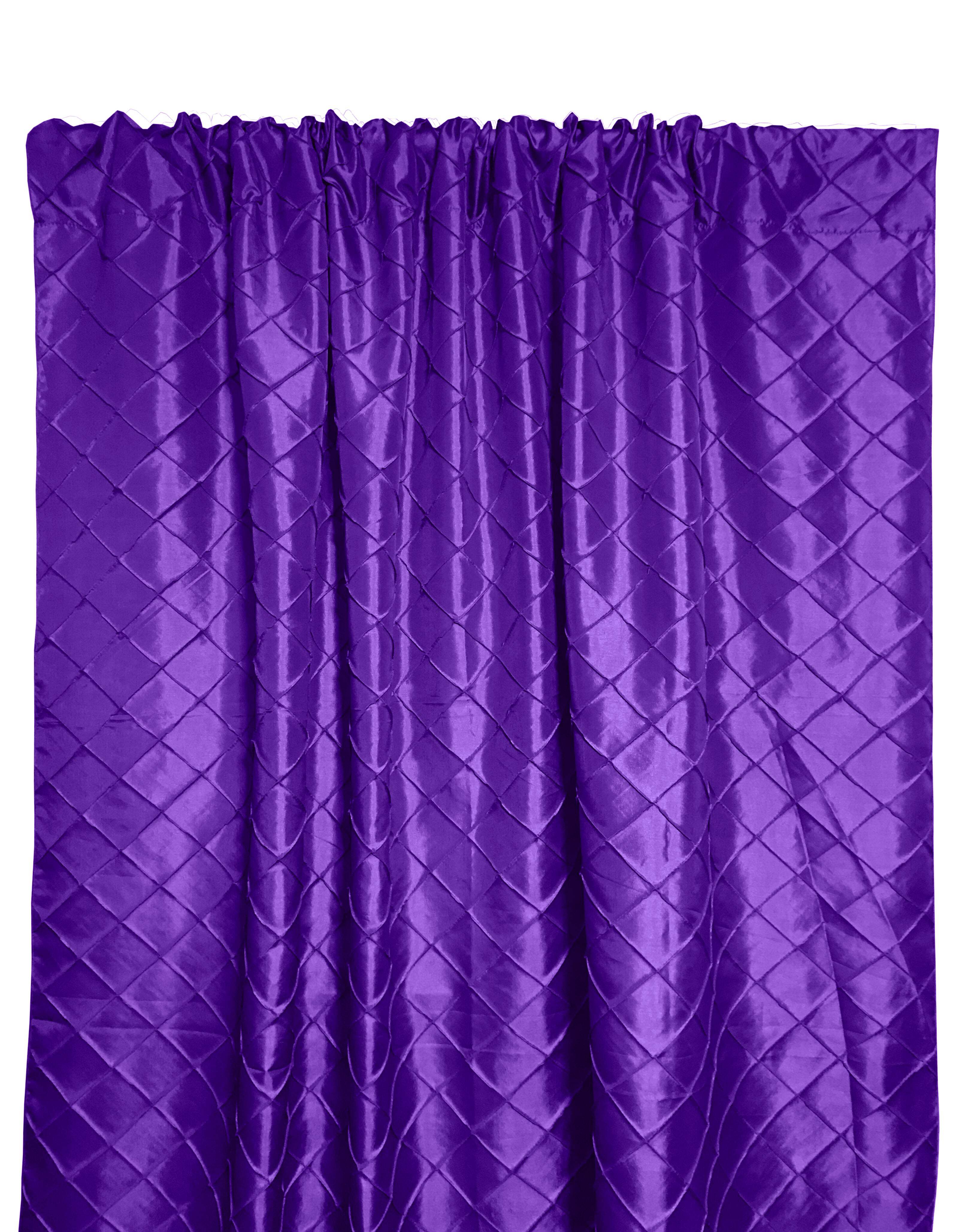 Pintuck Taffeta Cross Stitch Pattern Single Curtain Panel 54 Inch Wide ...