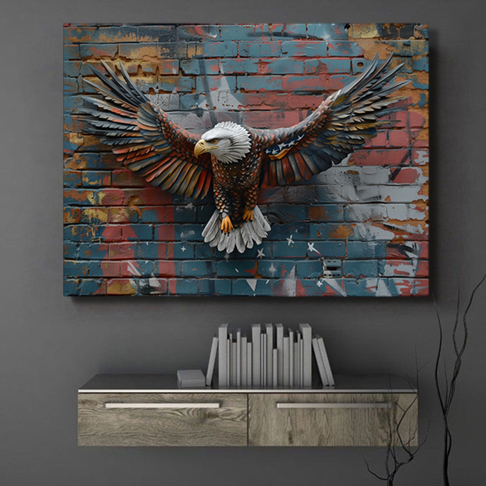 Pintura mural estilo europeo y estadounidense, pintura en aerosol de madera maciza, pintura ...