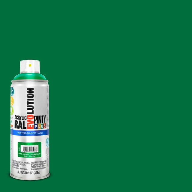 Pintyplus Spray Paint, Gloss Mint Green. GREENGUARD Gold Certified ...