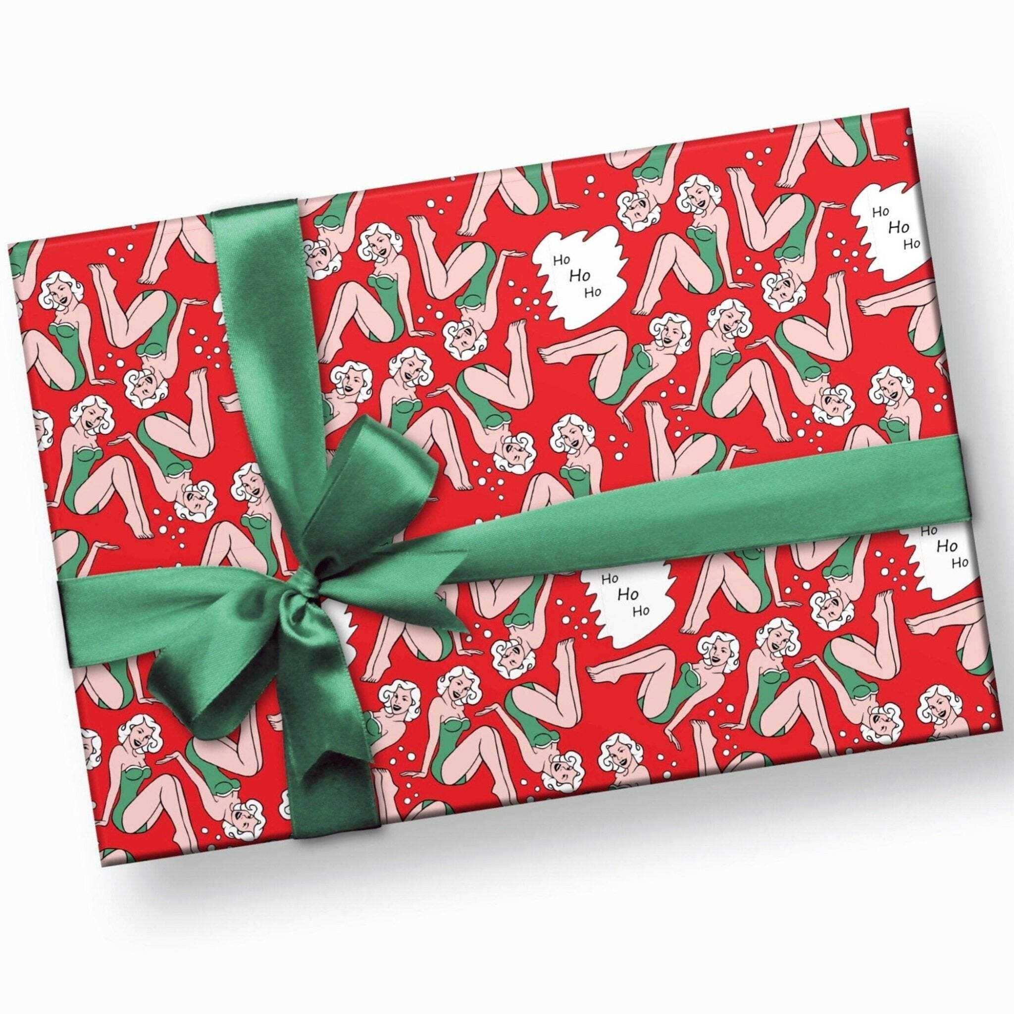 Pinup Girl Holiday Wrapping Paper - Walmart.com