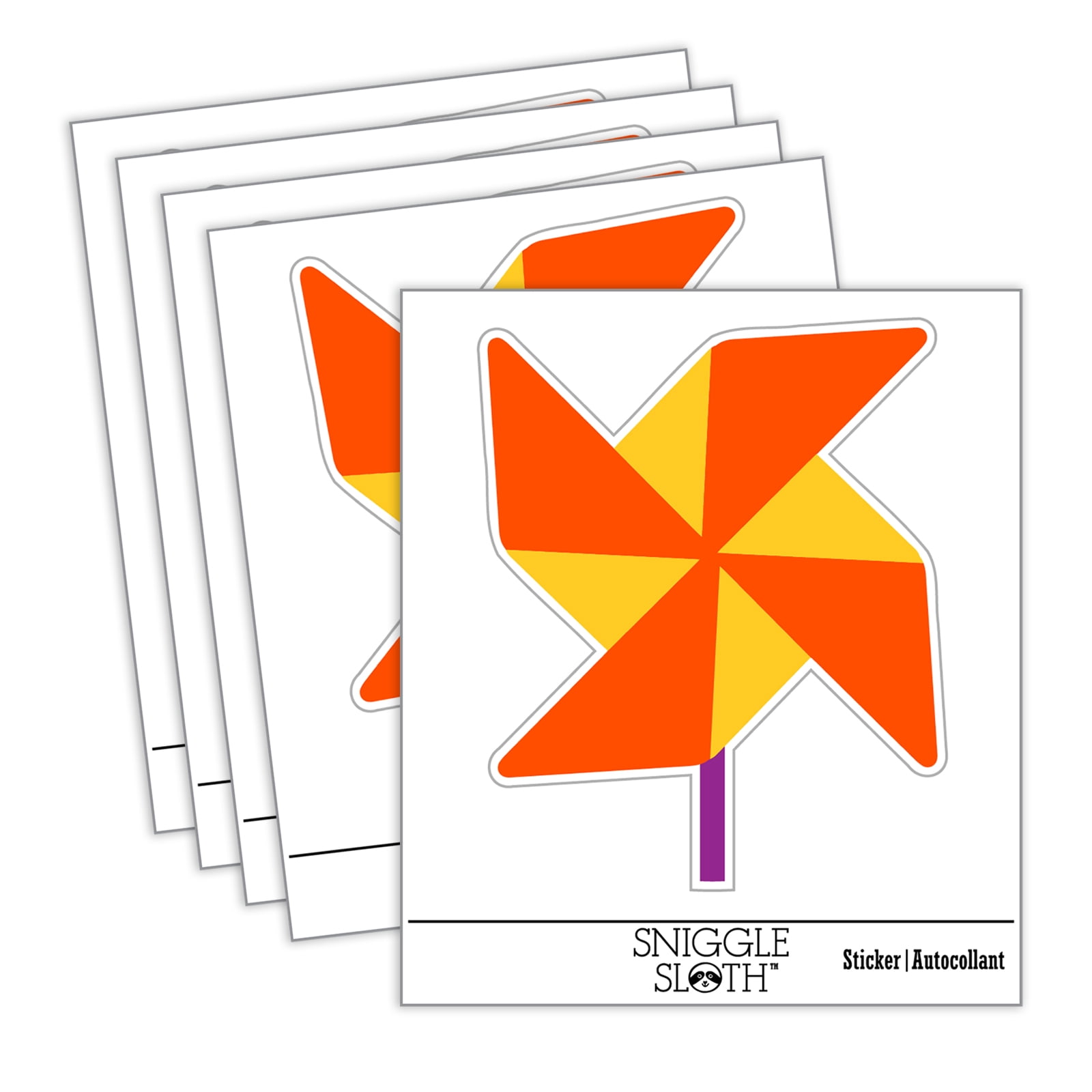 Pinwheel Fan Car Window Bumper Water Bottle Phone Tablet Laptop ...