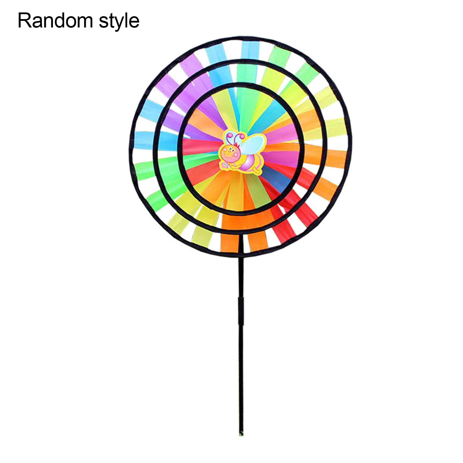 Pinwheel Handheld Black Edge Double Layers Two-layer Animal Wind ...