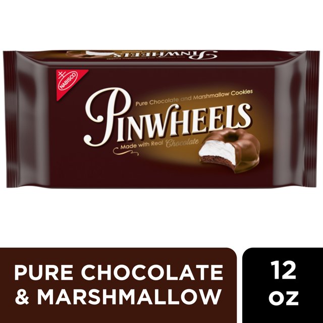 Pinwheels Pure Chocolate & Marshmallow Cookies, 12 oz - Walmart.com