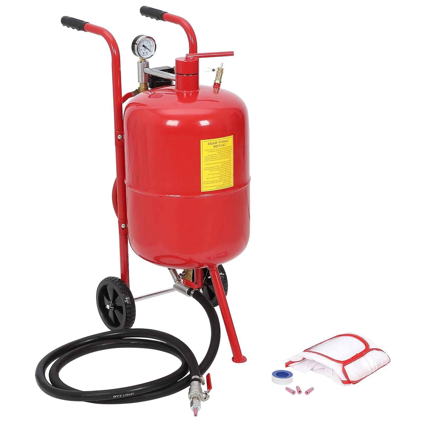 Pinypikaka 10 Gallon Sandblasters, 125Psi Pressure Air Sand Blasting ...