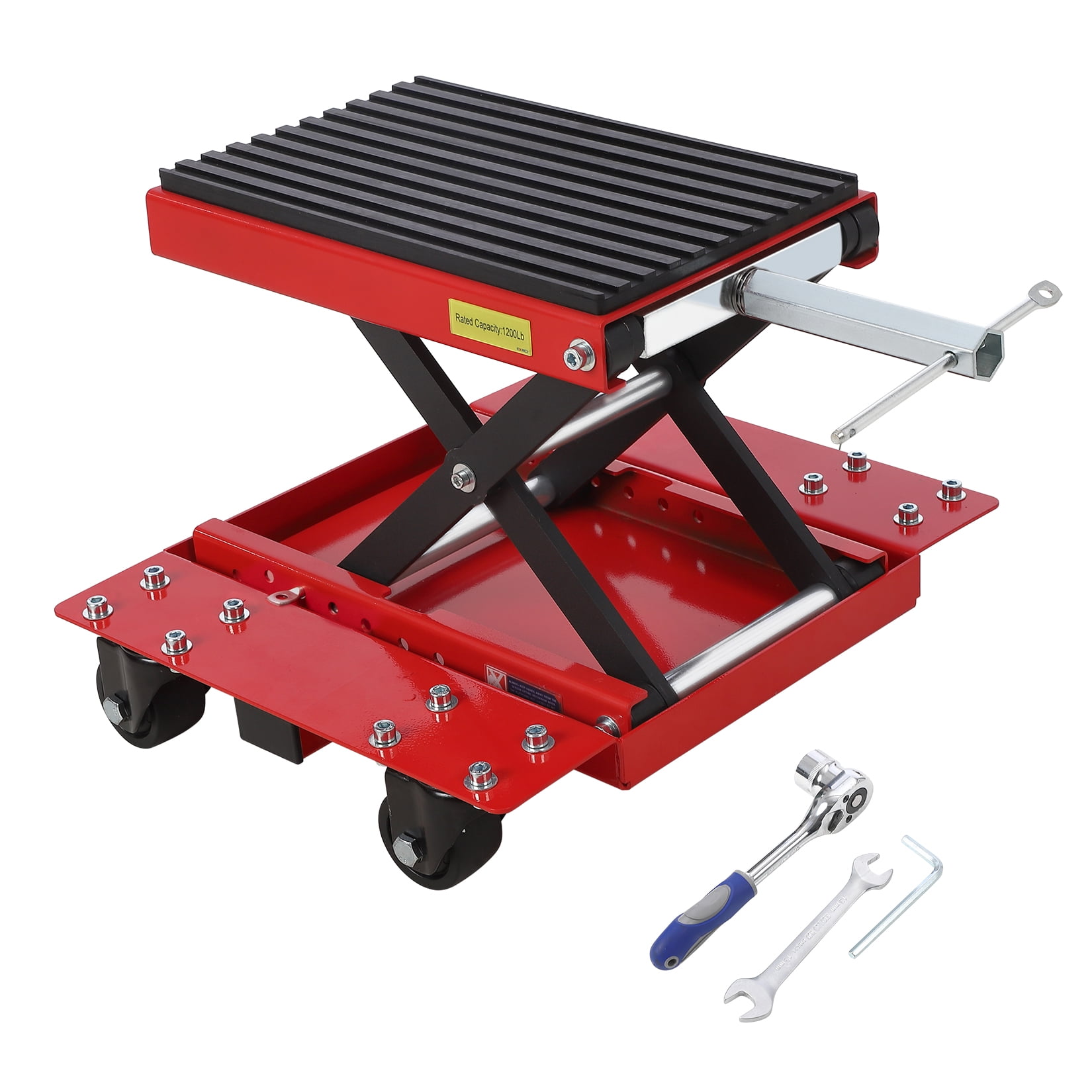 Pinypikaka 1200lbs Motorcycle Jack, Motorcycle Scissor Lift Jack Hoist ...