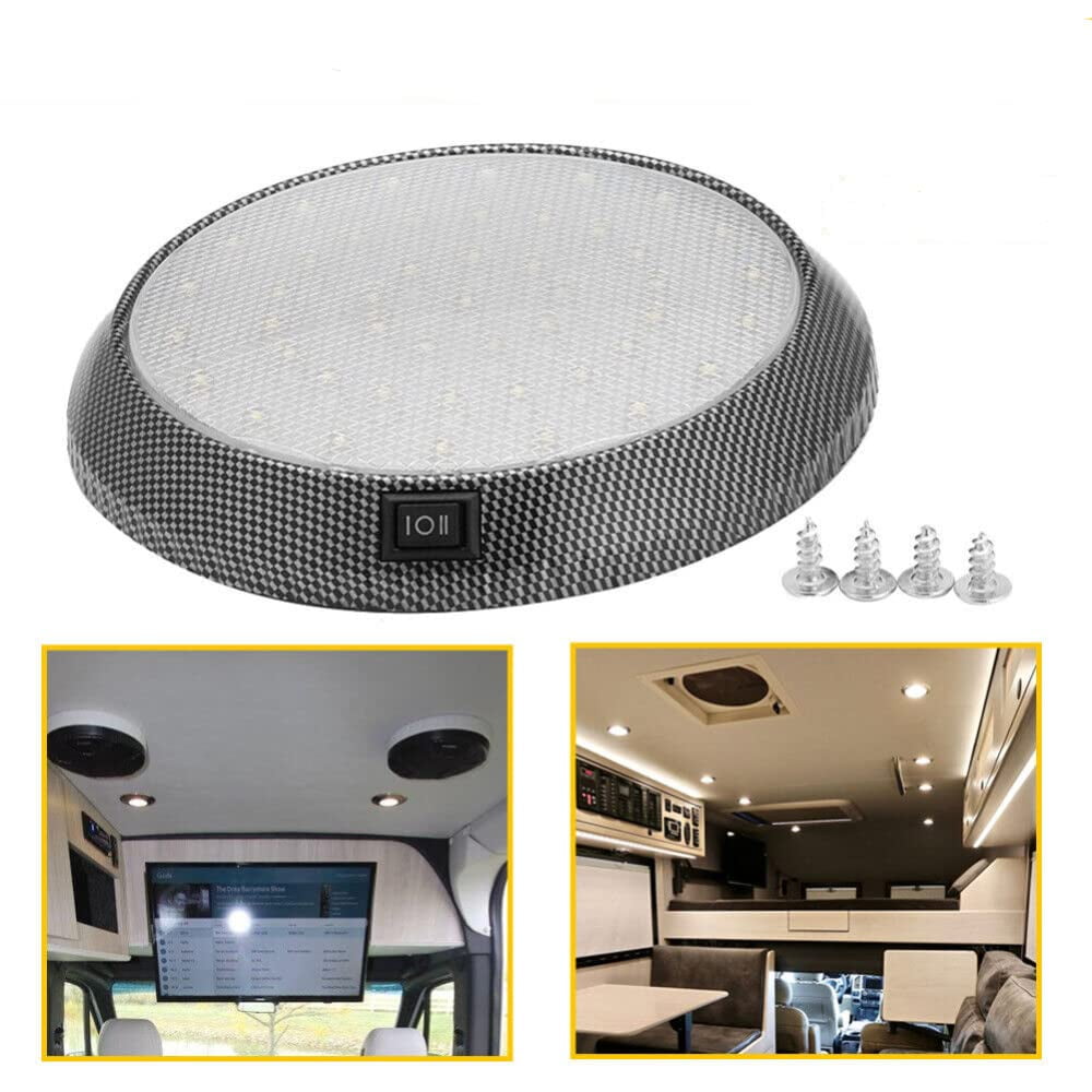 Pinypikaka 12V LED Bright RV Pancake Light Surface Mount Spotlight ...