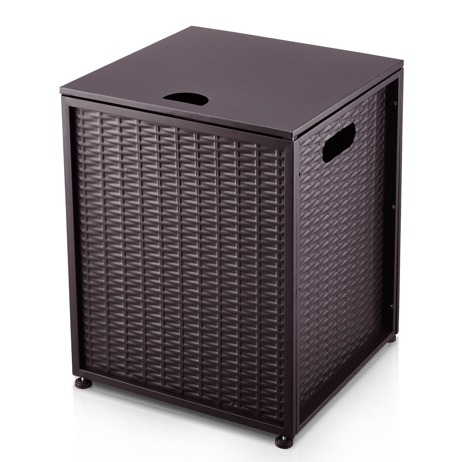 Pinypikaka 16" Outdoor Propane Tank Cover, 20lb Tank Side Table with ...