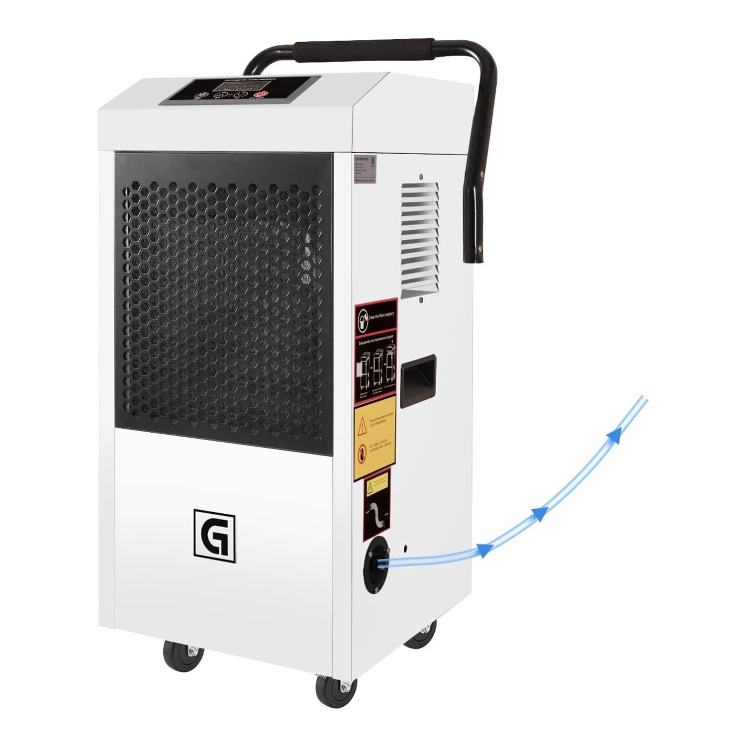 Pinypikaka 185 Pints Commercial Dehumidifier with Pump and Drain Hose ...