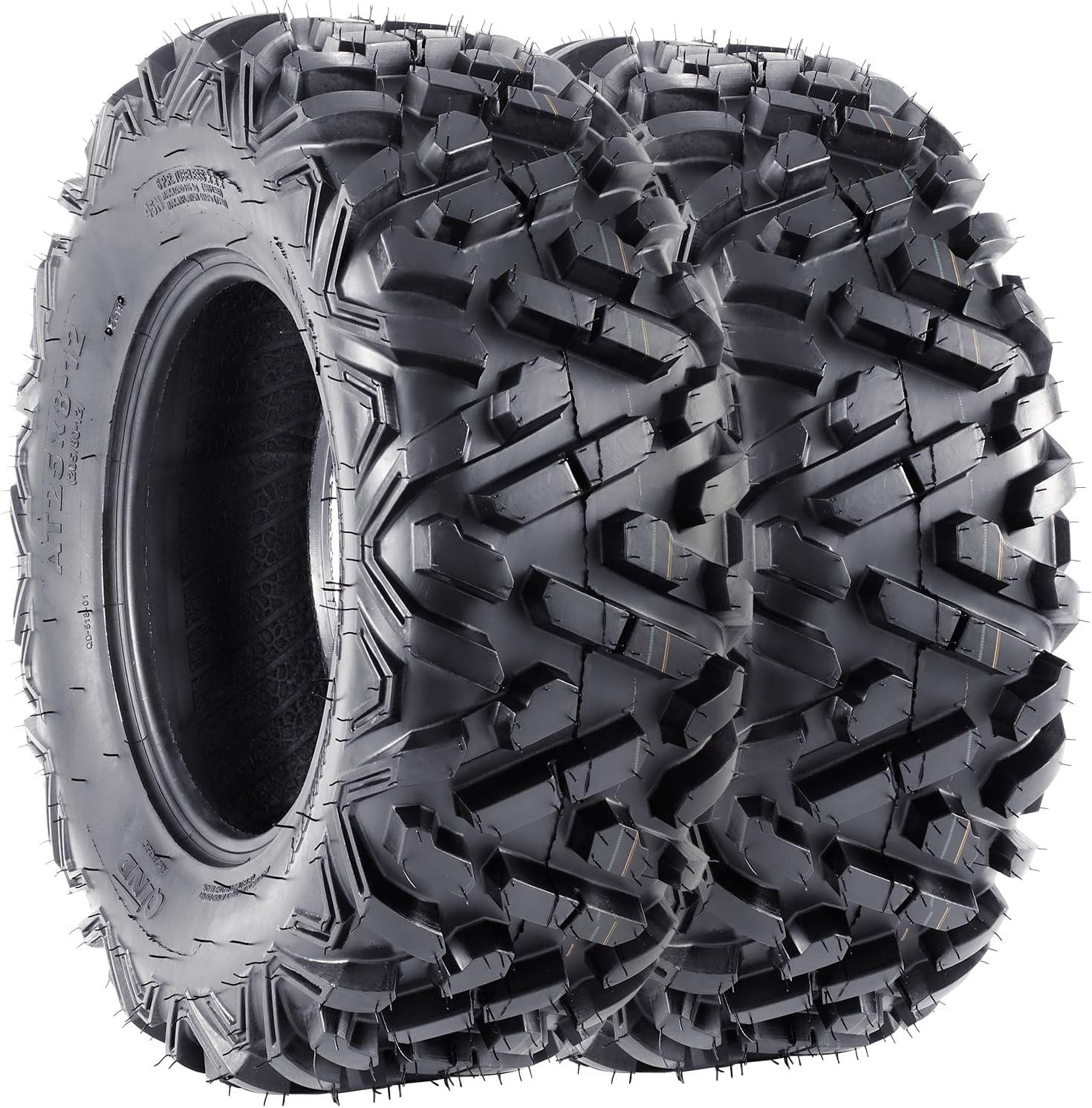 Pinypikaka 2 Pack 25x8-12 6PR ATV Tires, 25x8x12 All Terrain ATV UTV ...