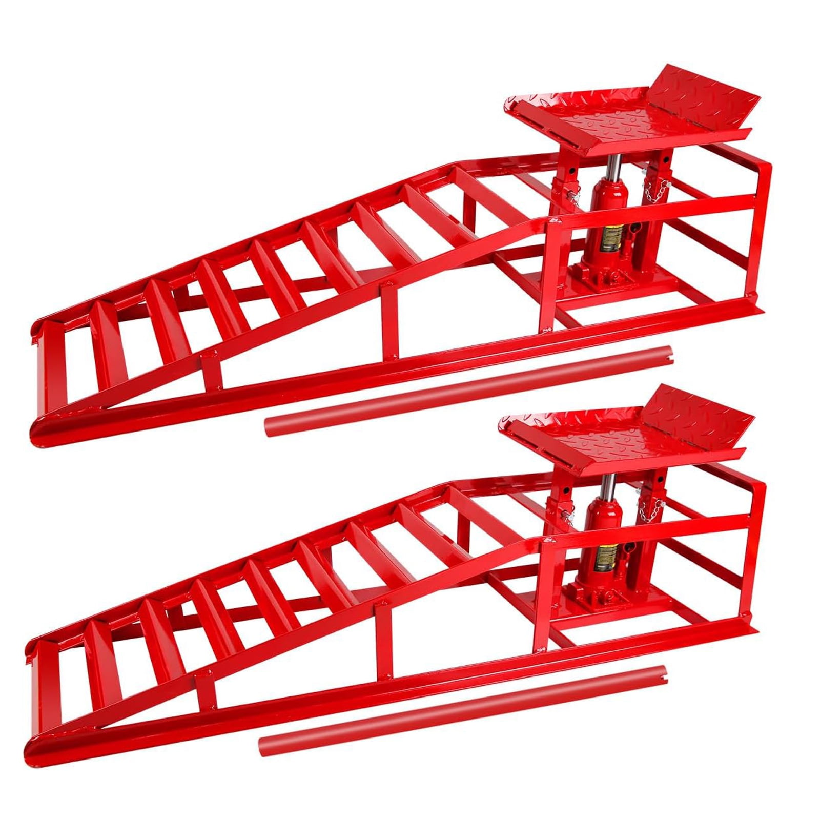 Pinypikaka 2 Pack 5T 11000lbs Hydraulic Car Truck Service Ramps, 9.3 ...