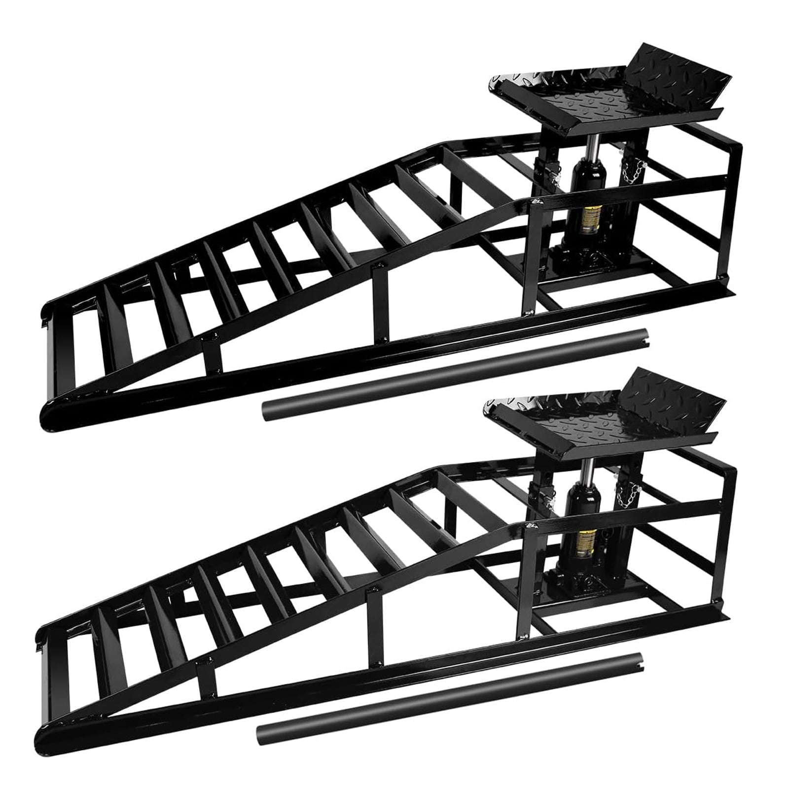 Pinypikaka 2 Pack 5T 11000lbs Hydraulic Car Truck Service Ramps, 9.3 ...