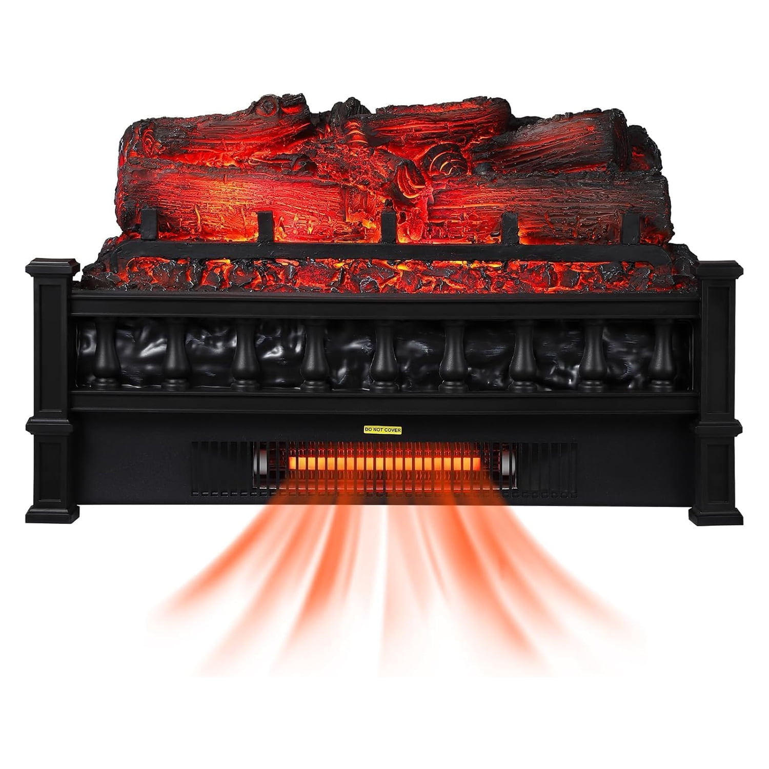 Pinypikaka 20" Electric Fireplace, Fireplace Log Heater with Realistic ...