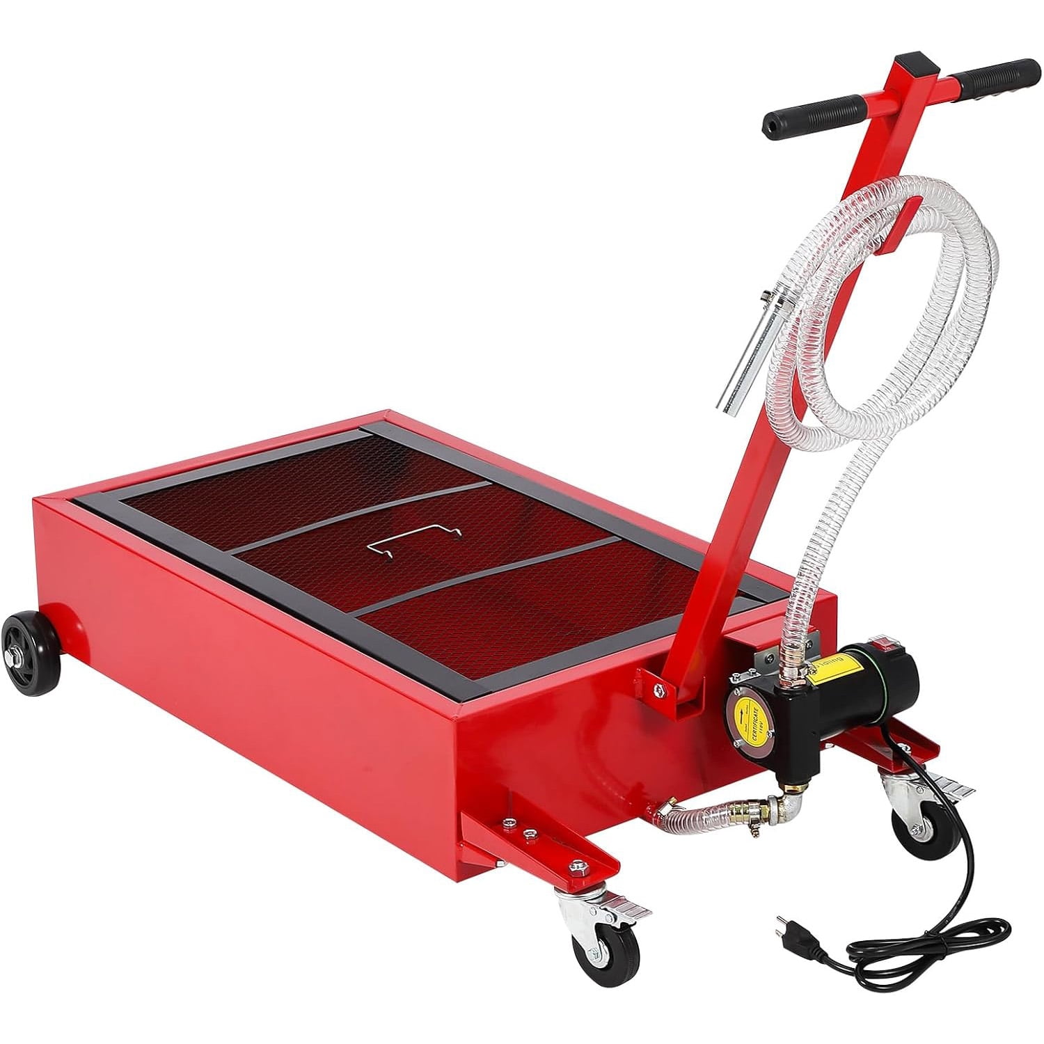 Pinypikaka 20 Gallon Electric Oil Drain Pan with 110V Pump & 8 Ft Hose ...