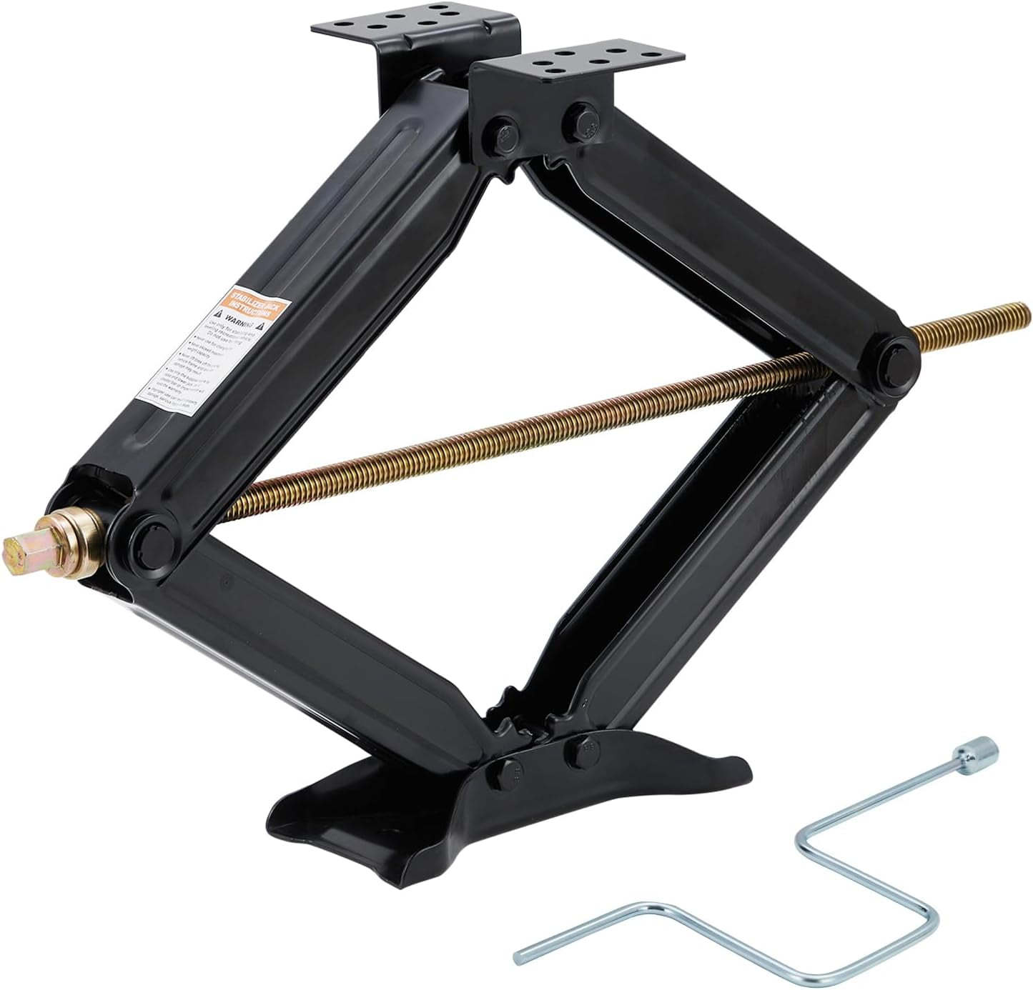 Pinypikaka 24" 5000 lb Capacity Scissor Jack with Handle, Stable Base ...