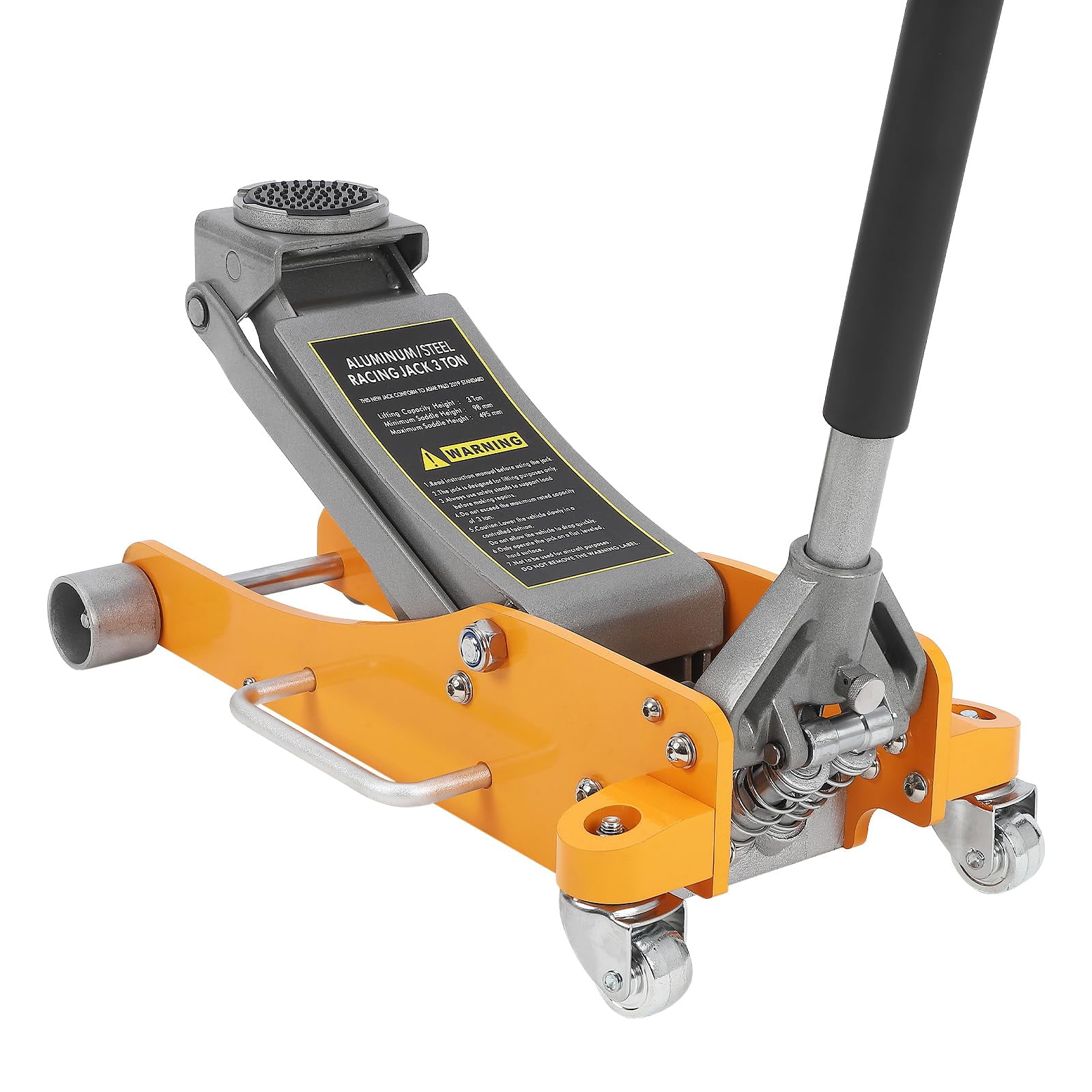 Pinypikaka 3 Ton Low Profile Floor Jack, Heavy Steel Dual Pistons ...