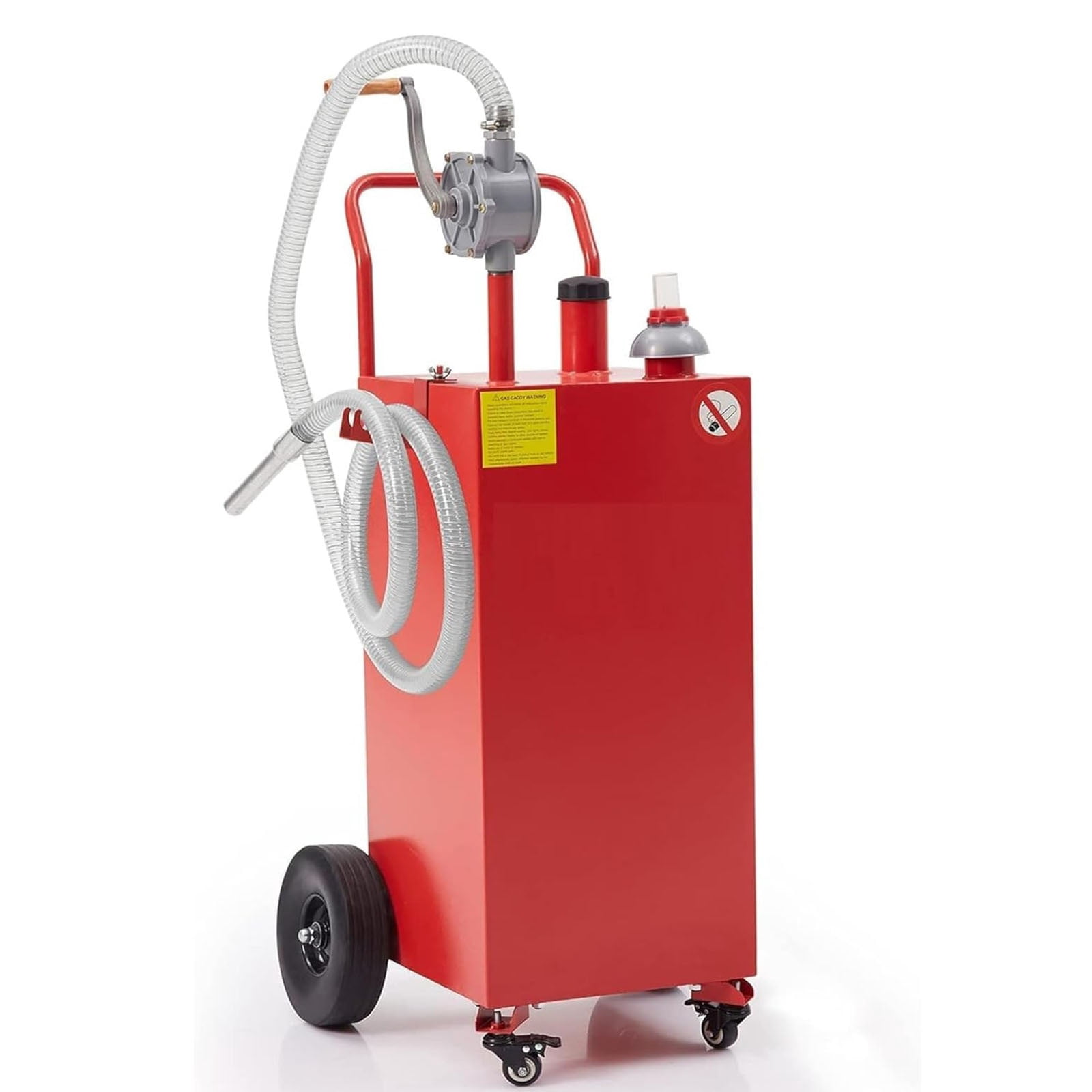 Pinypikaka 40 Gallon Alloy Steel Fuel Gas Caddy with Wheels & Siphon ...