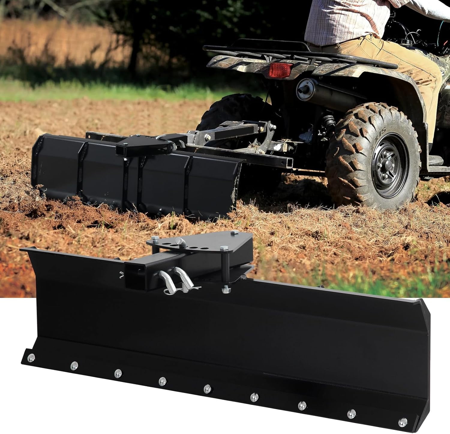 Pinypikaka 42'' ATV/UTV Scrape Blade Implement, 3-Point Rear Grading ...